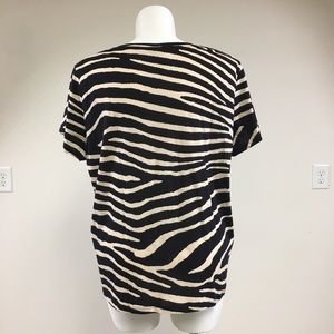 H&M | Tops | H M Plus Size Zebra Print Tee | Poshmark